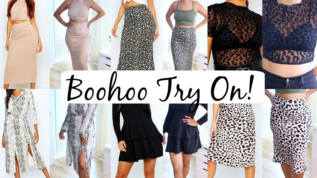HUGE BOOHOO HAUL! Summer to Fall Transitional Wardrobe! - YouTube