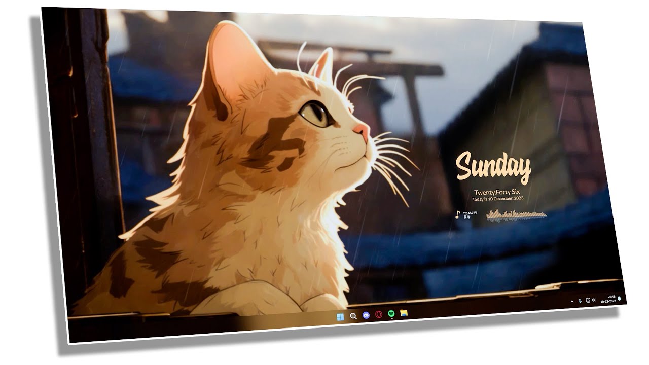 The Cutest Theme for Windows! [ Easy & Simple ] #rainmeter # ...