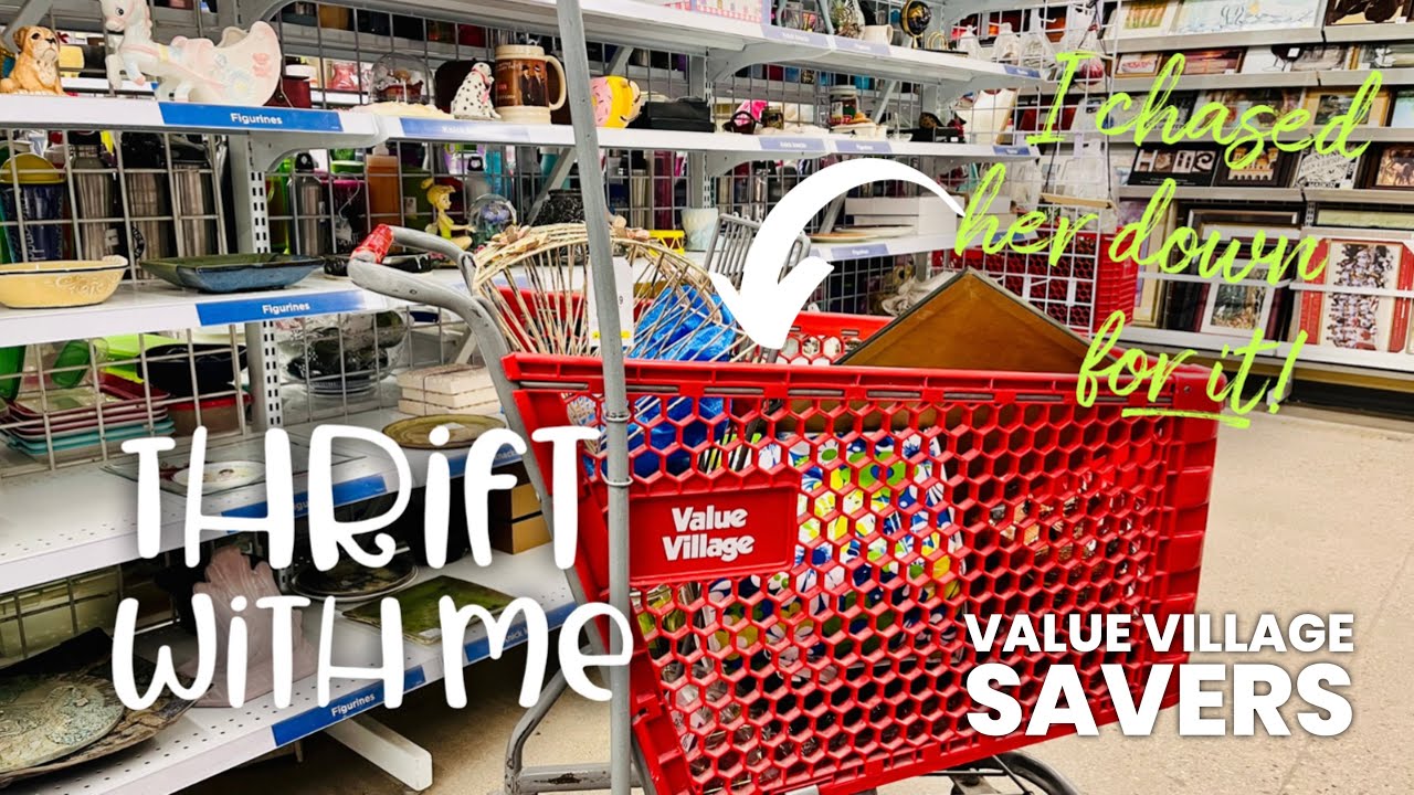 Thrifting With Me | Filled My Cart At Value Village Savers | Vintage ...