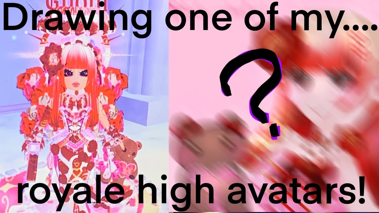 Drawing one of my royale high avatars 🩷 🐻 (Speedpaint) - YouTube