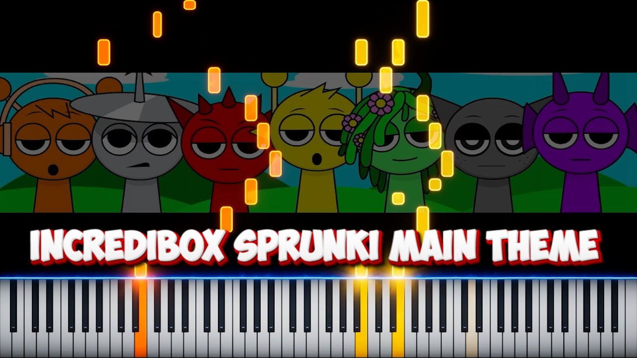 Incredibox Sprunki Main Theme but it's sad 😭 - Piano Tutorial - YouTube