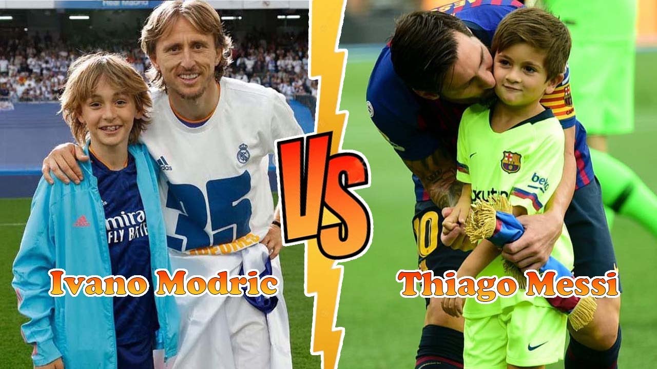 Thiago Messi (Messi's Son) VS Ivano Modric (Luka Modric's Son ...