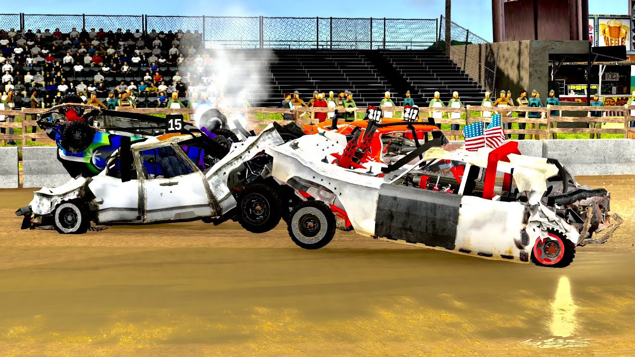 BeamNG Demolition Derby (Fullsize Outlaw Pro Mod) - YouTube