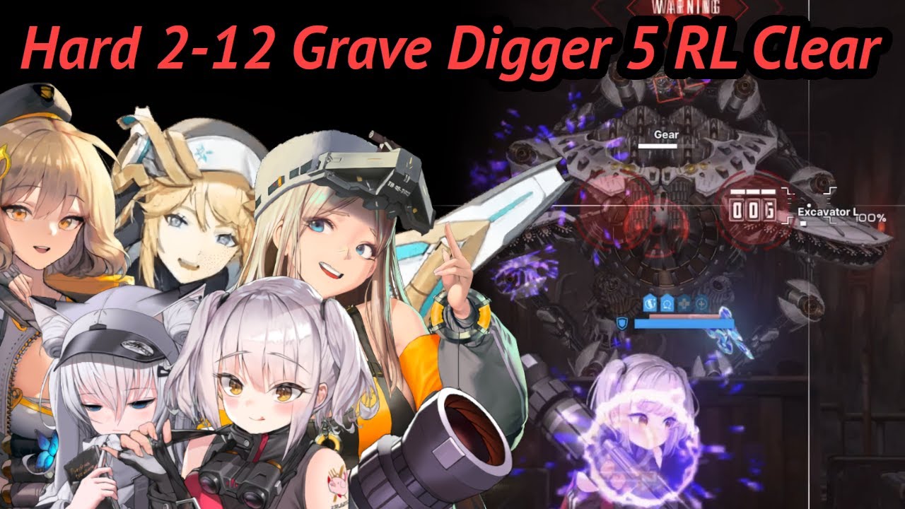 NIKKE | Hard 2-12 Boss “Grave Digger“ | 5 Rocket Launcher - YouTube