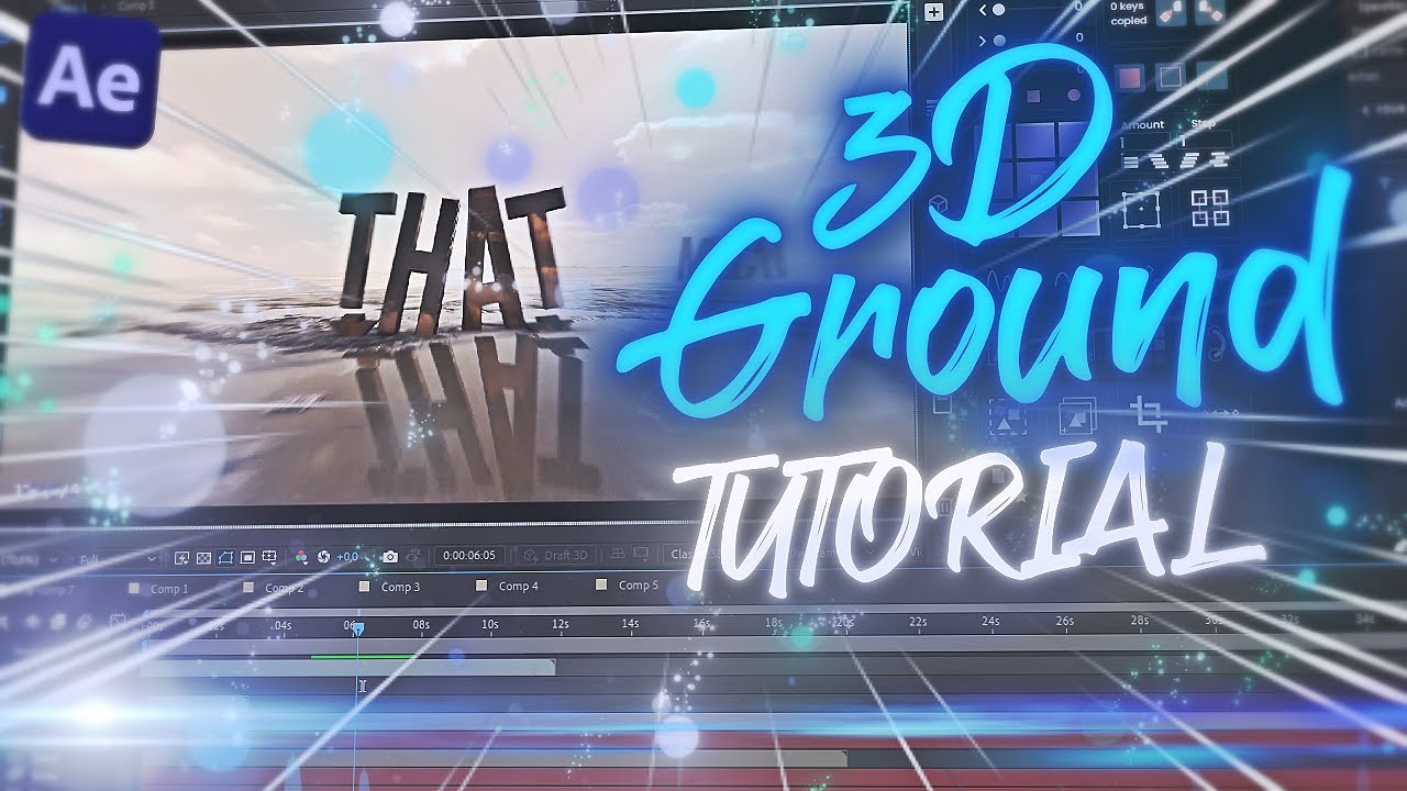 How to Make Realistic 3D Ground Reflection in After Effects | After ...