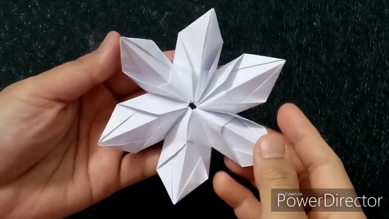 Modular origami tutorial/Beautiful Paper Snowflake/Christmas Decoration ...