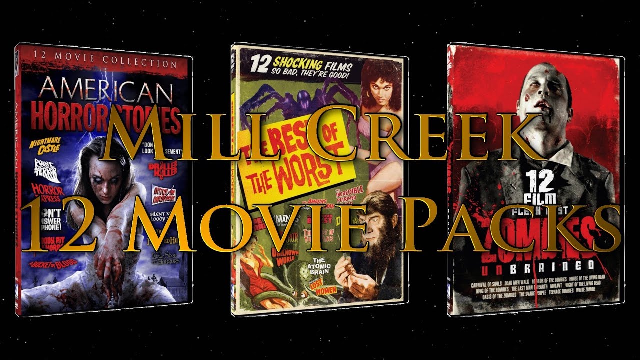 Mill Creek 12 Horror Movie Packs - Part 1 - YouTube