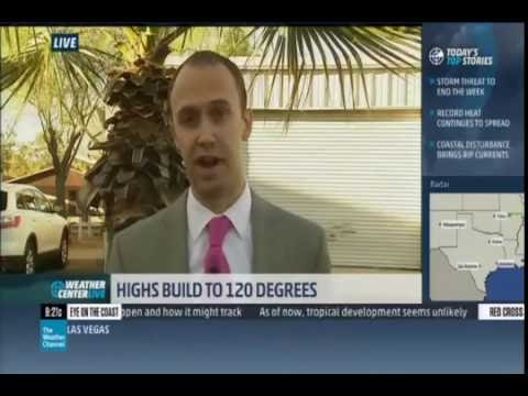 Jeff joins The Weather Channel's heat wave 2016 coverage - YouTube