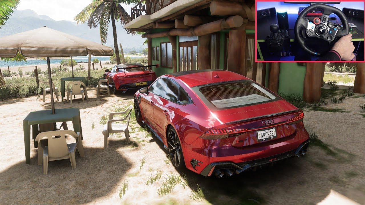 Audi RS7 Sportback & Aston Martin DBS / FH5 / CRUISE CONVOY / Logitech ...