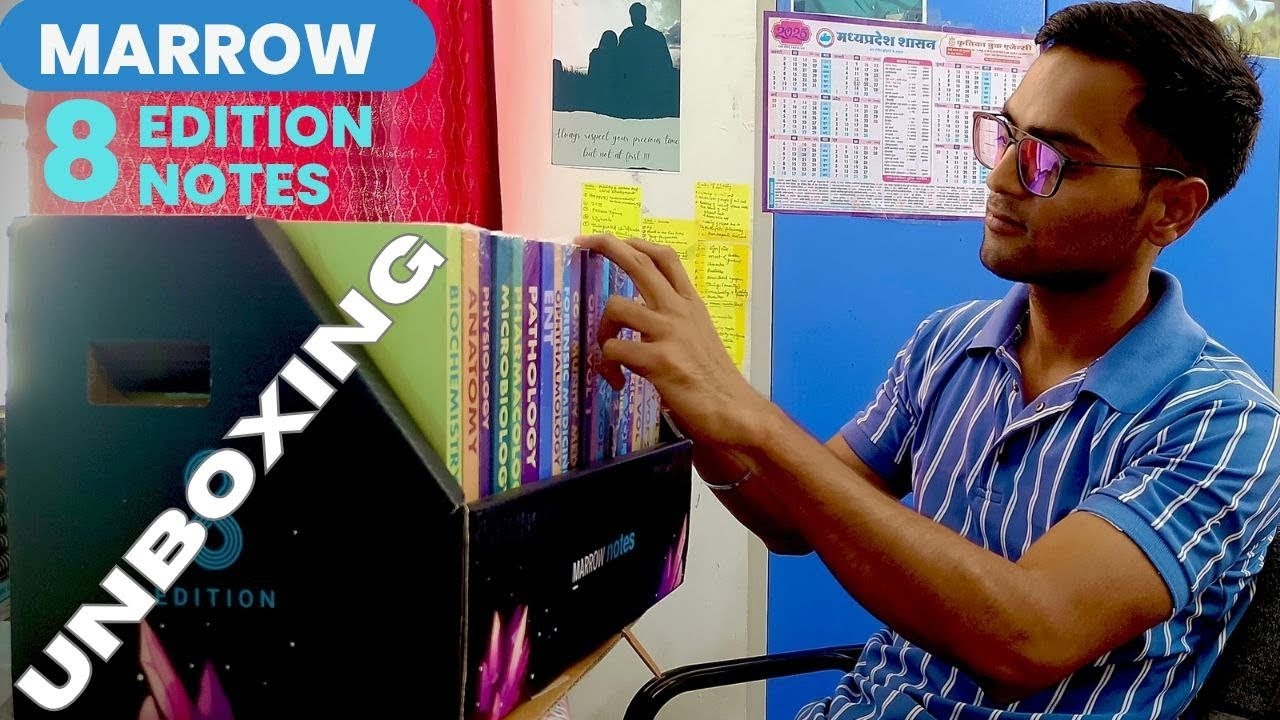 UNBOXING - Let's study with marrow notes ️ 😉 || MBBS - 19 subjects ...