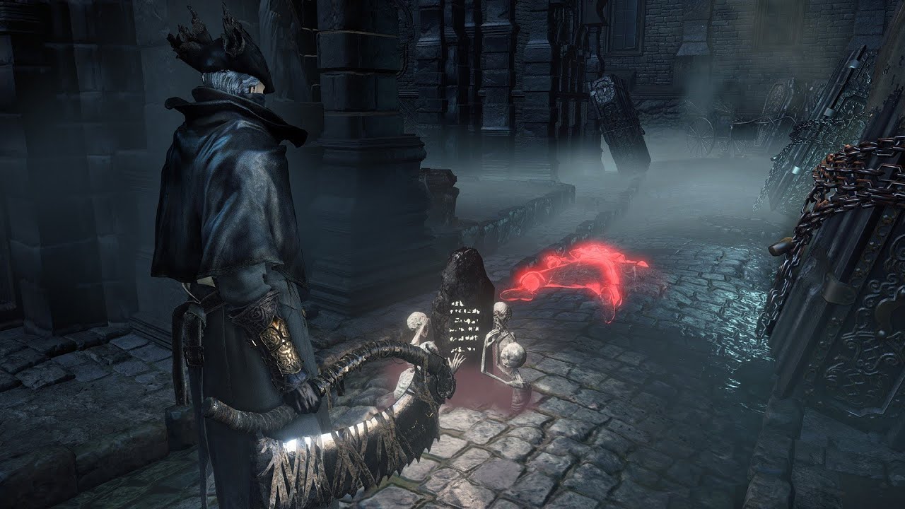 Bloodborne : Location of the item at Cathedral Ward balcony - YouTube
