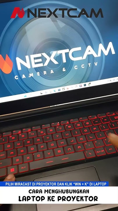 Cara menampilkan dari laptop ke projector NEXTCAM tanpa kabel - YouTube