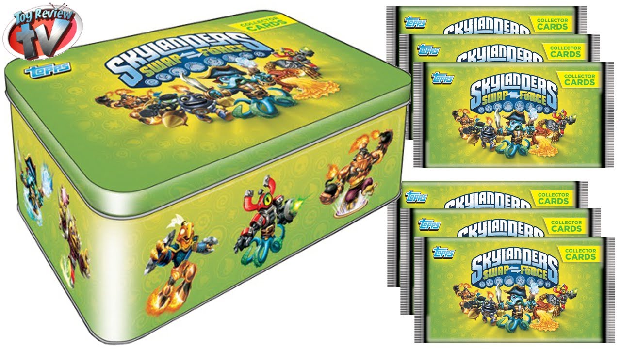 Skylanders Swap Force Collector Cards Tin Review, Topps - YouTube