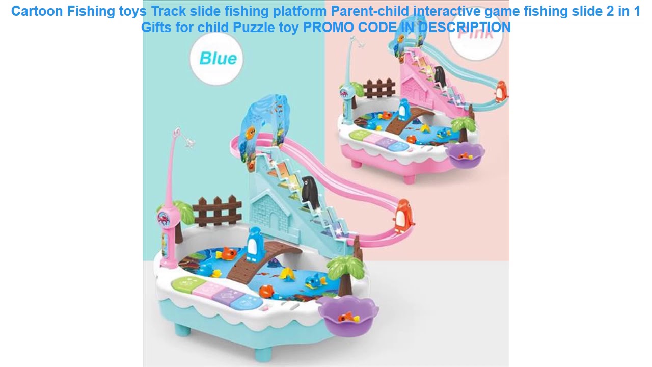 Tanie Cartoon Fishing toys Track slide fishing platform Parent-child ...