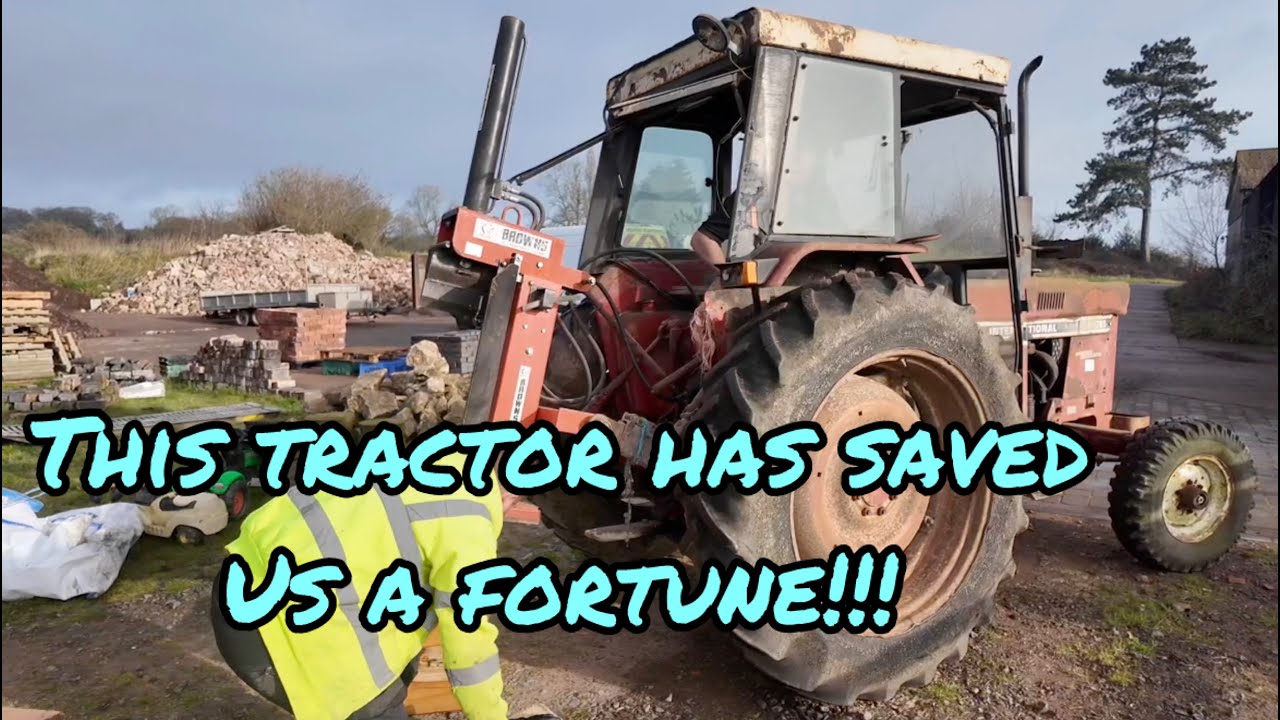 International Tractor Trumps Again | Wood Chopping | Recycle - YouTube