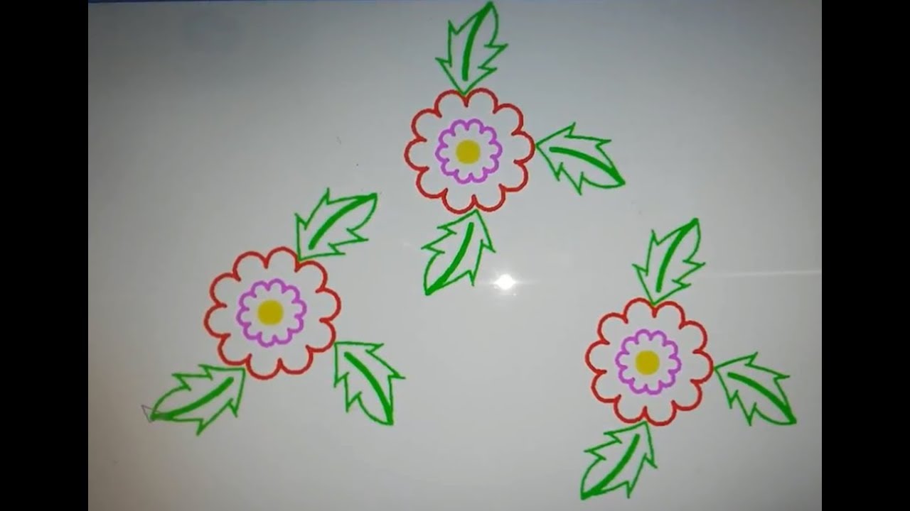Vẽ bông hoa trong mswlogo || How to draw a flower on mswlogo - YouTube