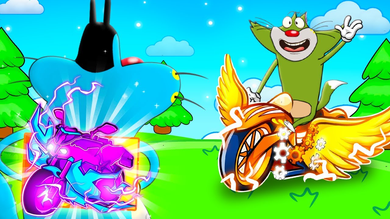 Roblox Oggy Got Super Sumer Bike And Pretended To Be Noob In Cycle Obby ...