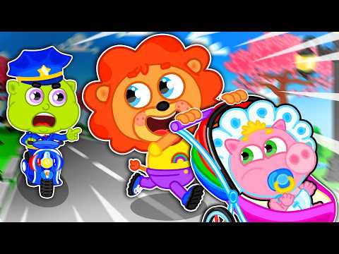 Lion Family | Sports Challenge - Safety Rules for Kids | Cartoon for Kids