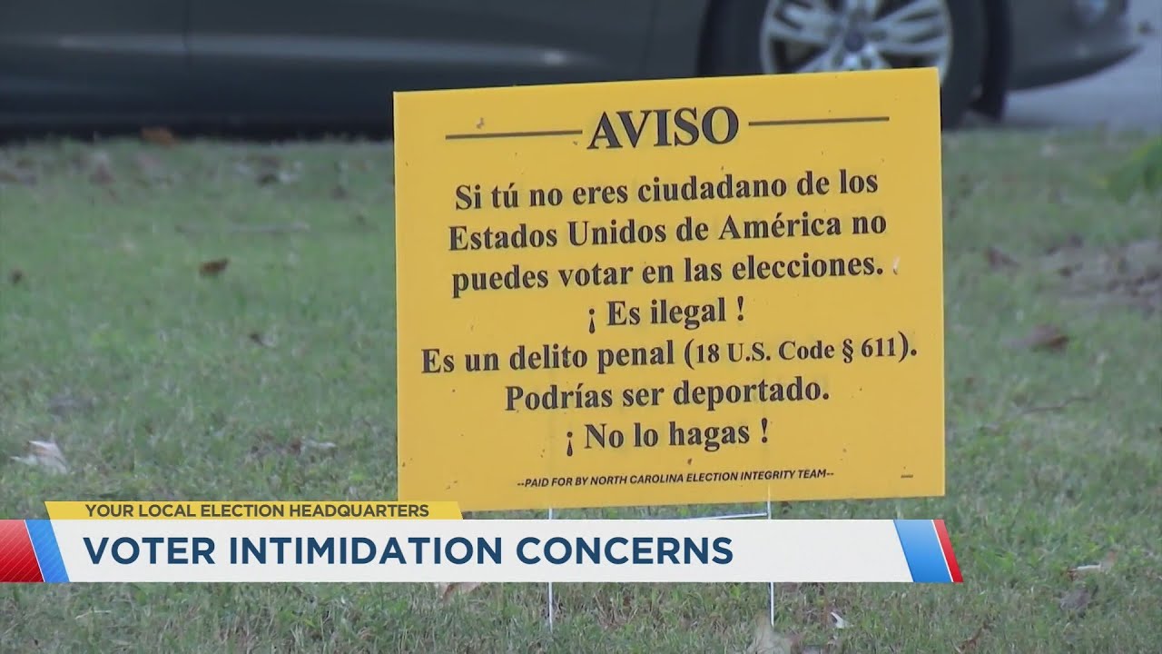 Voter intimidation concerns voiced over Spanish signs near voting sites ...