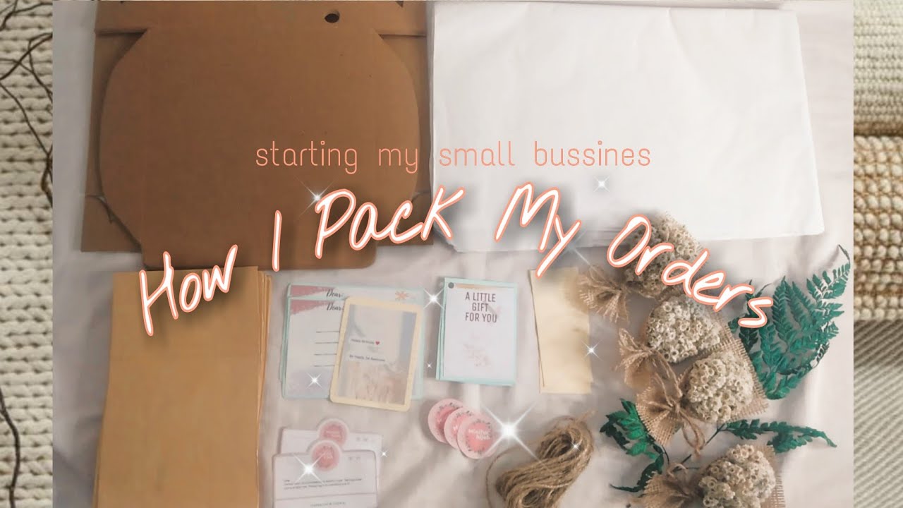 How I Pack My Orders | cara packing hampers hijab | Rustic Packaging ...