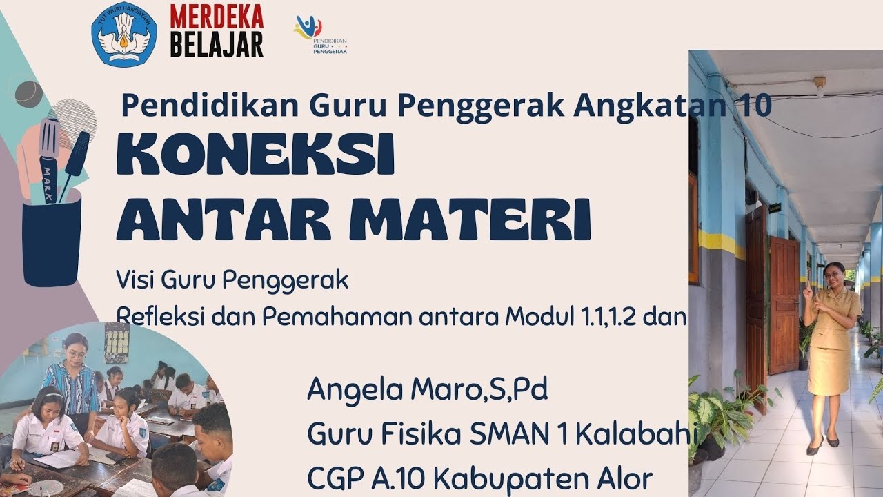 Koneksi Antar Materi Modul 1.3/Angela Maro,S.Pd/CGP.Angkatan 10 - YouTube