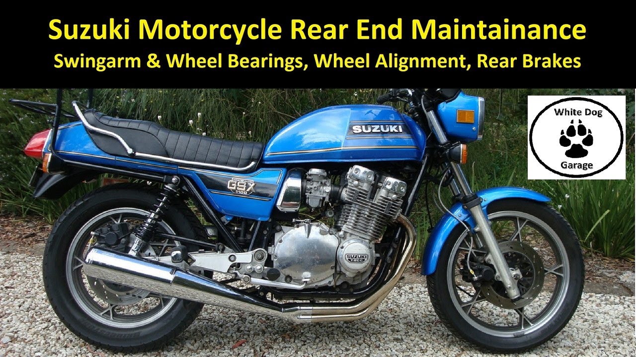 Suzuki Motorcycle Rear End Maintenance | Bearings, Wheel Alignment ...