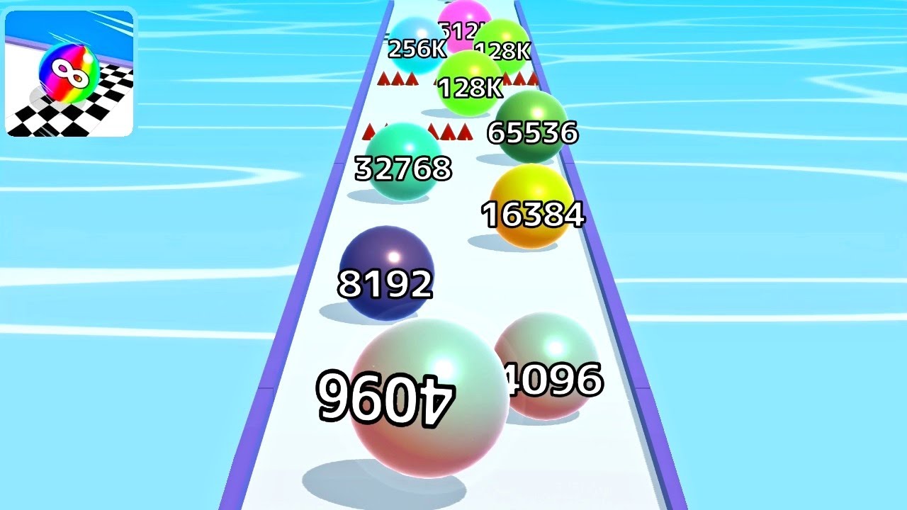 Ball Run Infinity Number Up To (128M, 256M, 512M, 1024M) ! All Levels ...