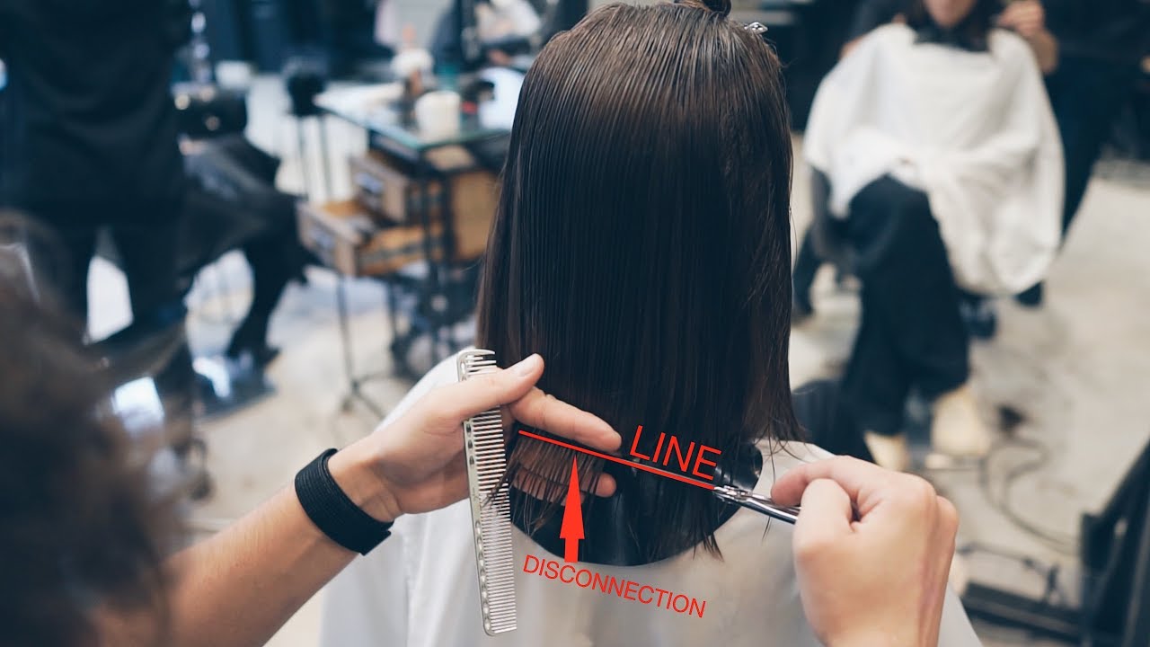 how to cut lob (long bob), most popular women's haircut - YouTube