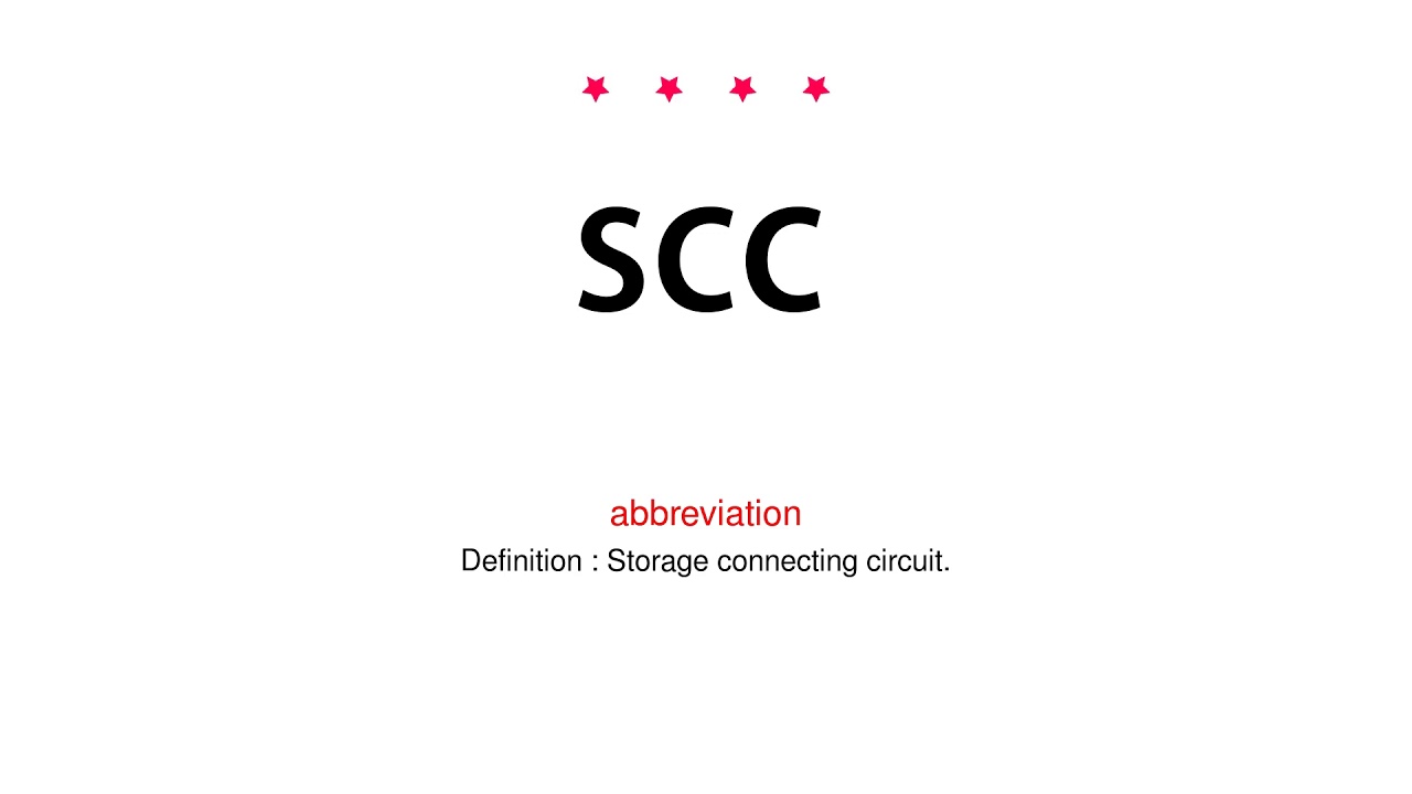 How to pronounce scc - Vocab Today - YouTube