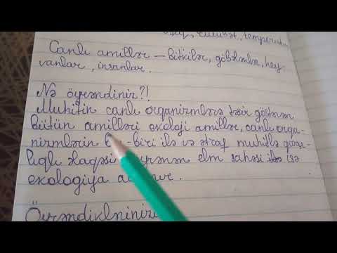 Biologiya 6 -cı sinif səhvə 138 ORQANİZMLƏRİN MÜHİTLƏ QARŞILIQLI ƏLAQƏSİ