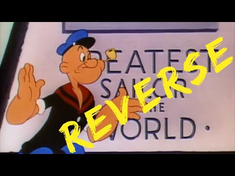REVERSE - Big Bad Sindbad 1952 / Popeye cartoon /backwards - YouTube