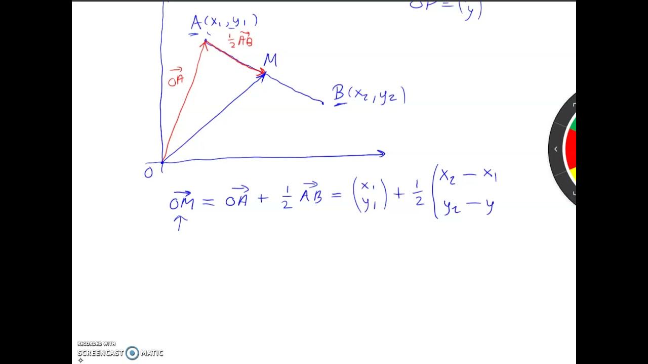 formlen for midtpunktet af et linjestykke - YouTube
