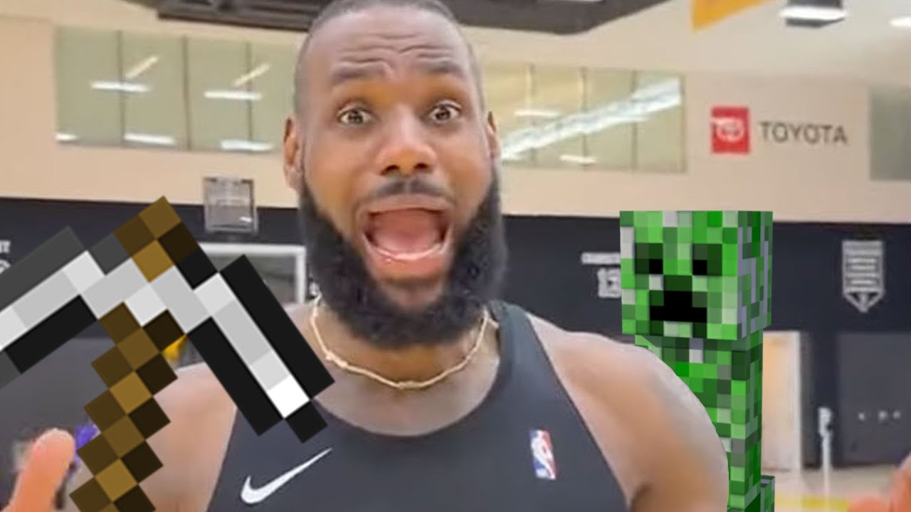 LeBron James scream if you love MINECRAFT - YouTube