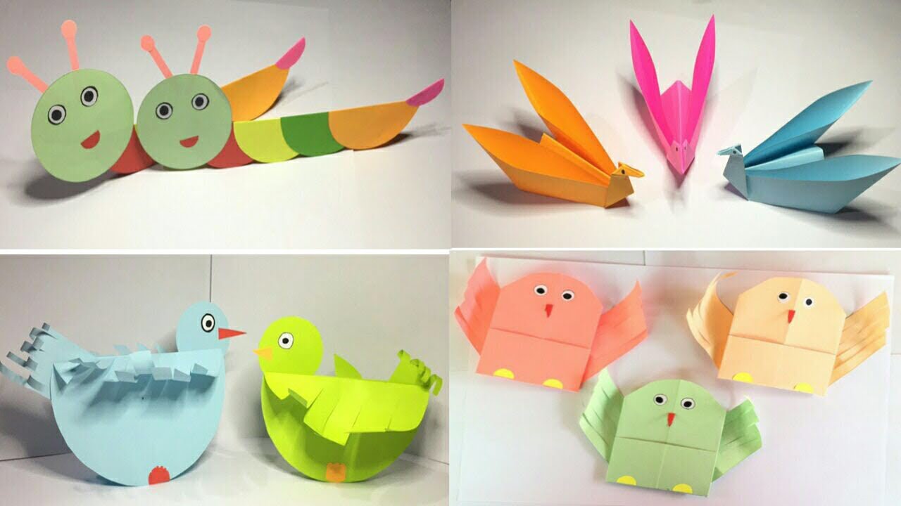 4 Easy paper crafts | Origami Paper #7 | DIY-Beauty Of Paper - YouTube