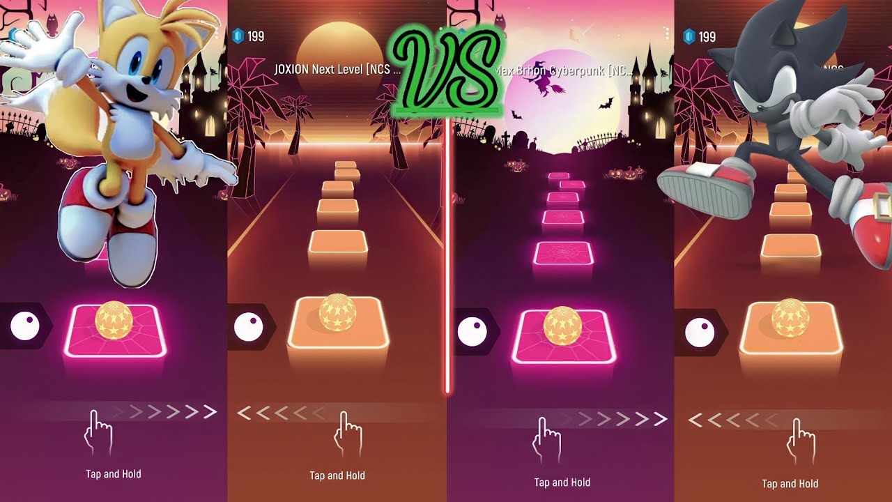 Tiles Sonic VS Dark Sonic || Tiles Hop EDM Rush || Hard Gaming || - YouTube