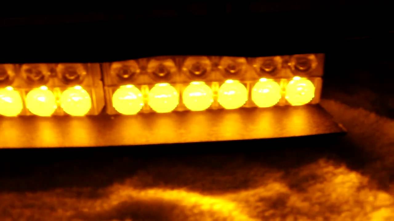 Code 3 LED Dual Stacked WingMan Arrowstick Traffic Advisor Amber - YouTube