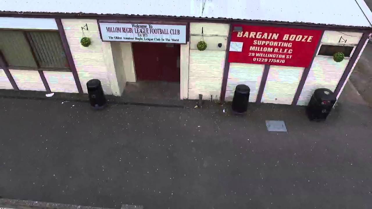 Millom Rugby League Football Club -Coronation Field - Aerial Video ...