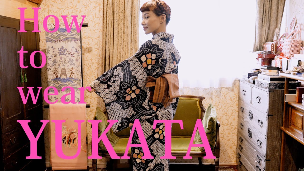 Yukata robe dressing tutorial - YouTube