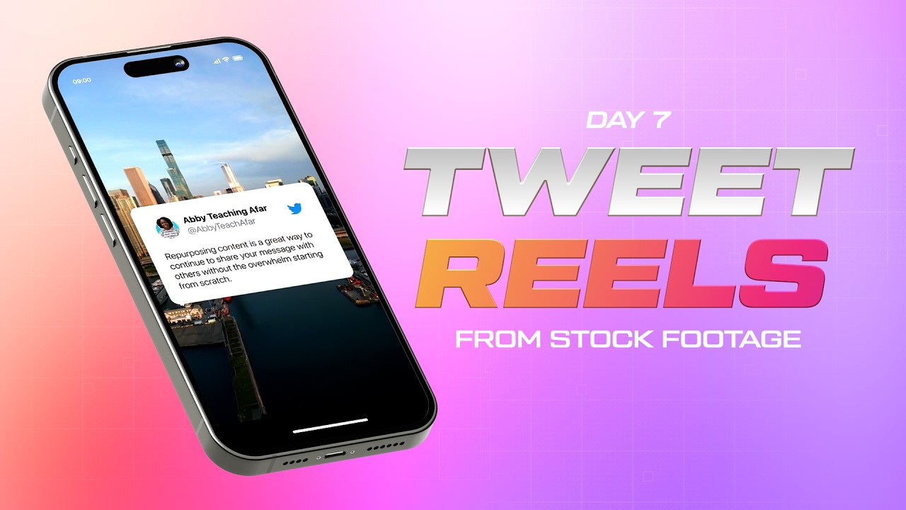 How to Create a Tweet Reel with Stock Footage - YouTube