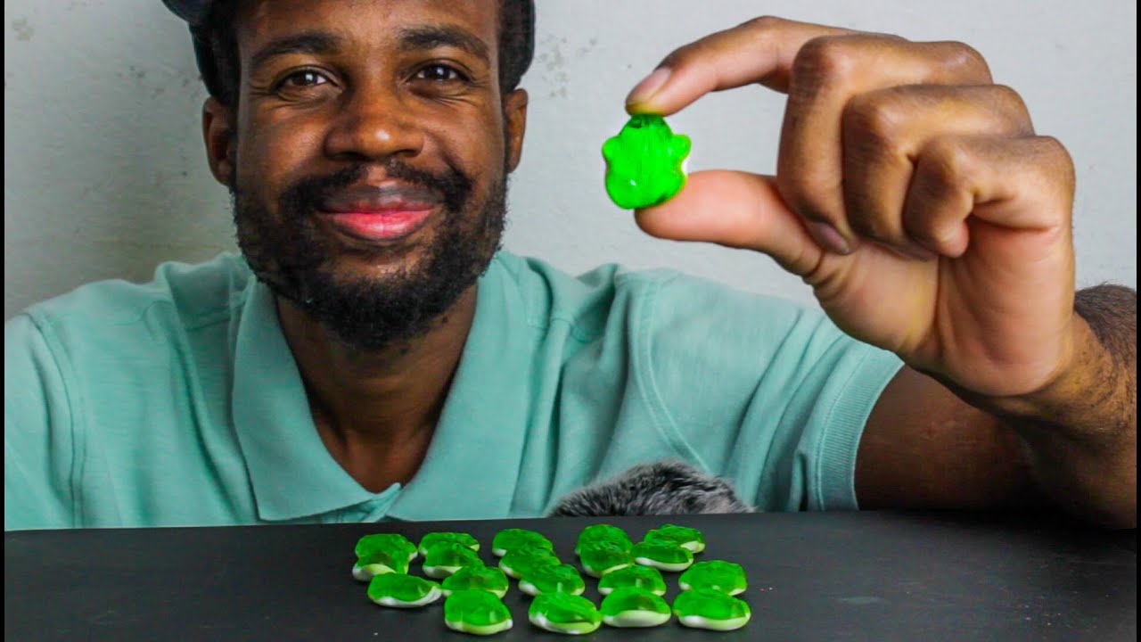ASMR EATING HARIBO GUMMY CANDY PART 2 | ASMR TY - YouTube