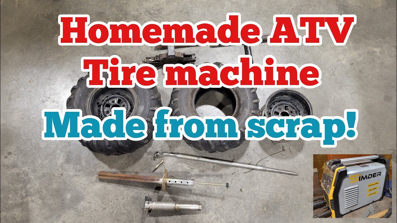 Homemade ATV Tire machine. Made from scrap! - YouTube
