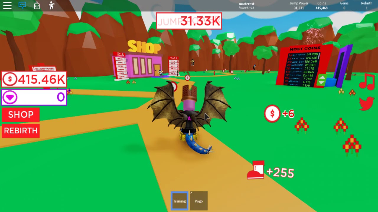 ROBLOX POGO SIMULATOR #1 (with 1 rebirth) REACHING THE LAST COIN! - YouTube