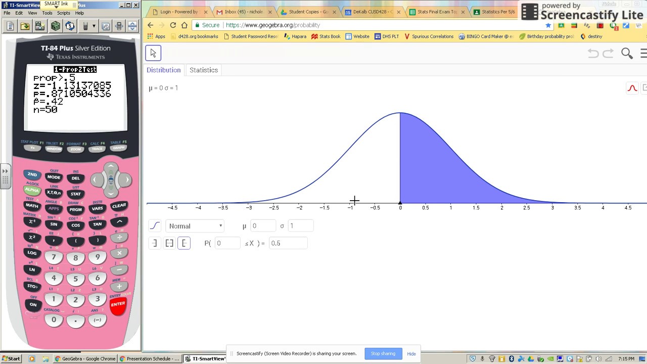 Normal Distribution - Geogebra - YouTube