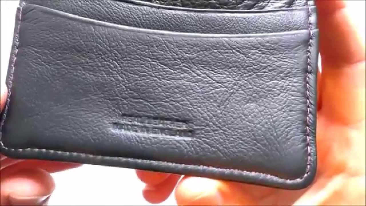 Loafer Co. Leather Slim Wallet Video Review - Slim Wallet Junkie - YouTube