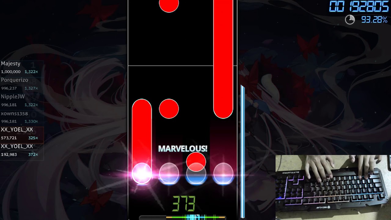 test playing osu with cam - YouTube