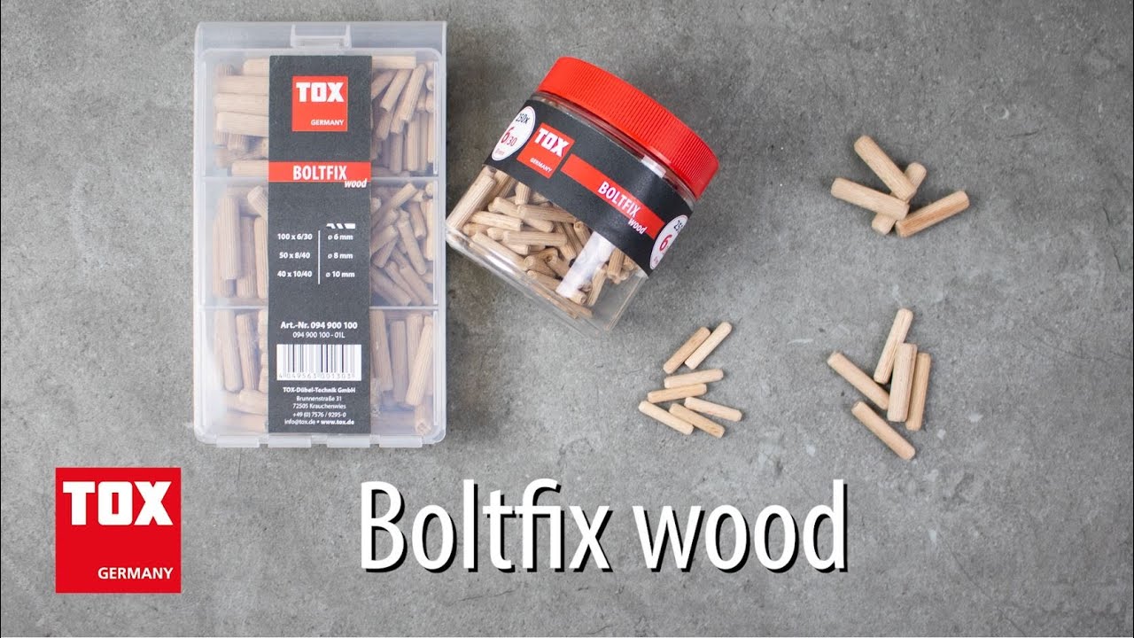 TOX Boltfix wood English - YouTube