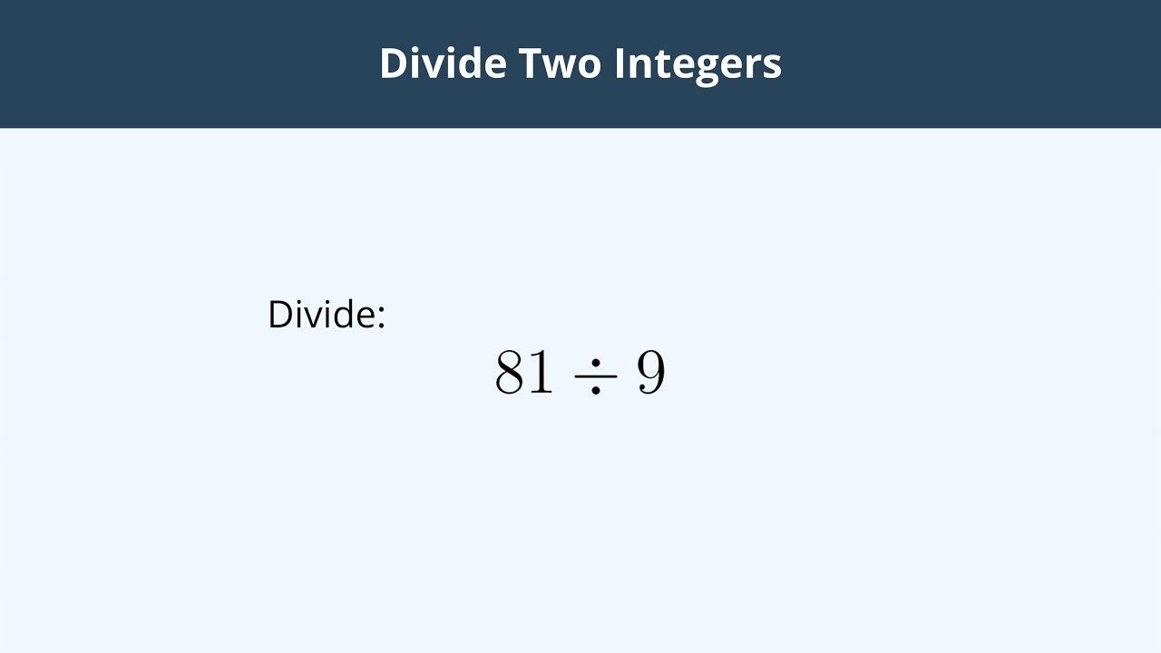 Divide Two Integers 4 YouTube divide-two-integers-4-youtube