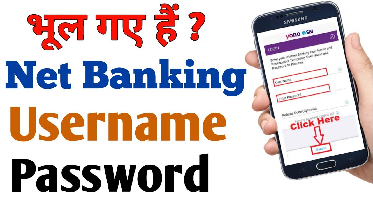 Sbi Username And Password Kaise Pata Kare | How To Forget Sbi Username ...