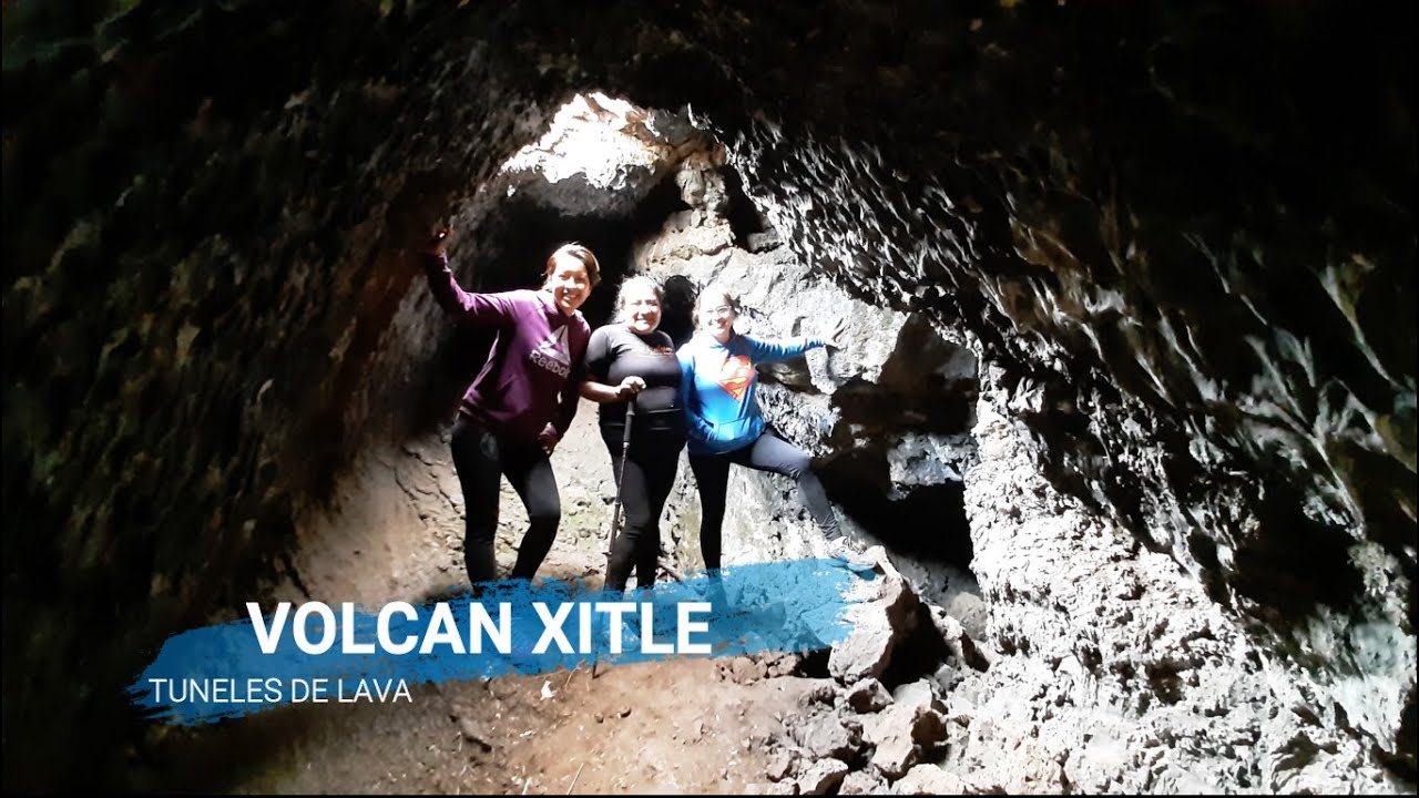 Volcán Xitle | Túneles de Lava | Cráter del Volcán - YouTube