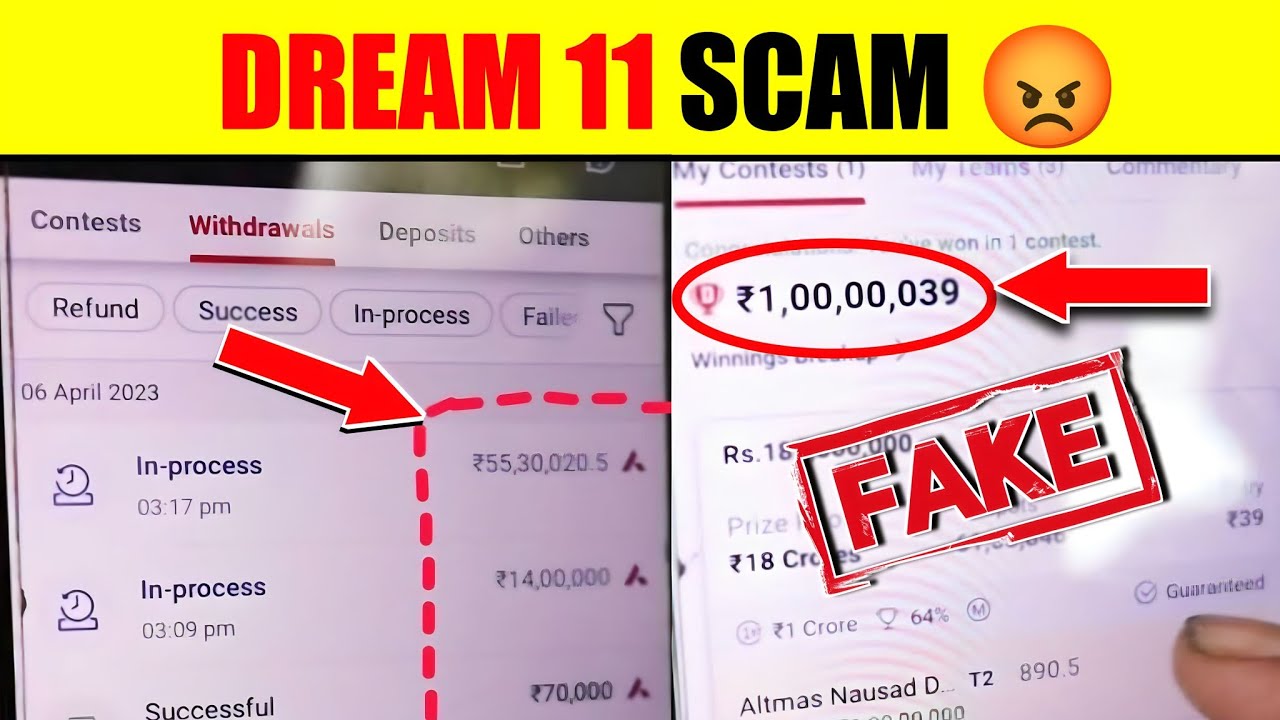Dream 11 SCAM Exposed | Dream11 Real or Fake | How To Win In Dream11 ...